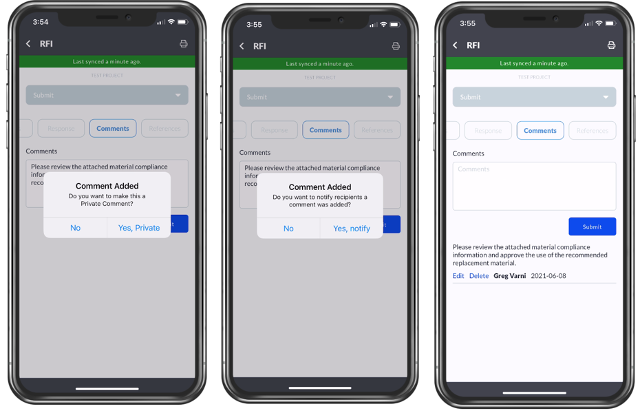 How To Add Comments To A Mobile Entry